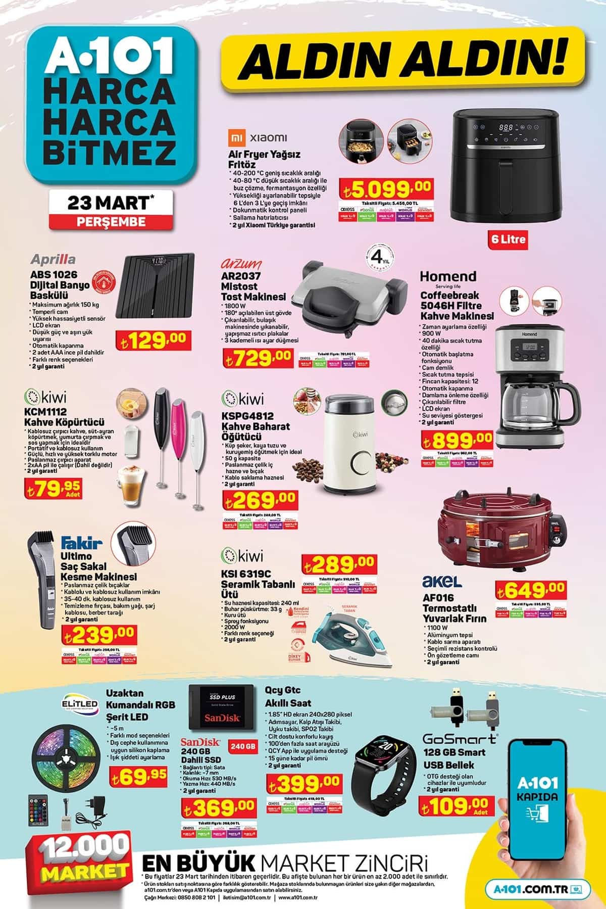 A101 23 MART 2023 KATALOĞU
