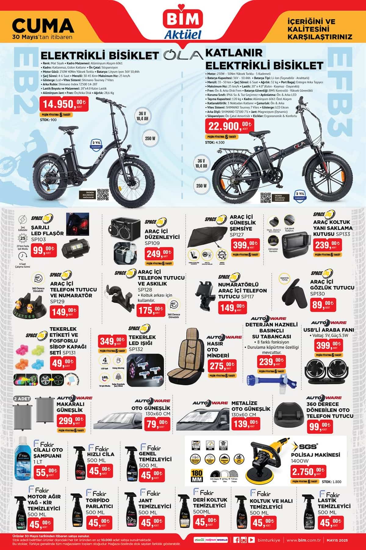 BİM 30 MAYIS 2025 AKTÜEL ÜRÜNLER KATALOĞU