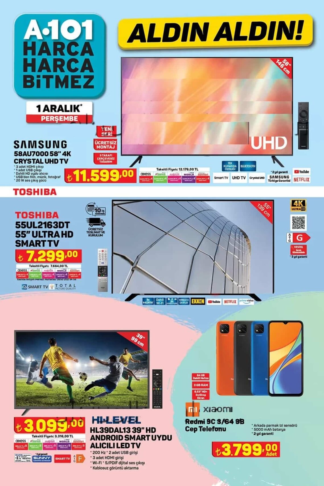 A101 1 ARALIK 2022 KATALOĞU – AKTÜELBUL