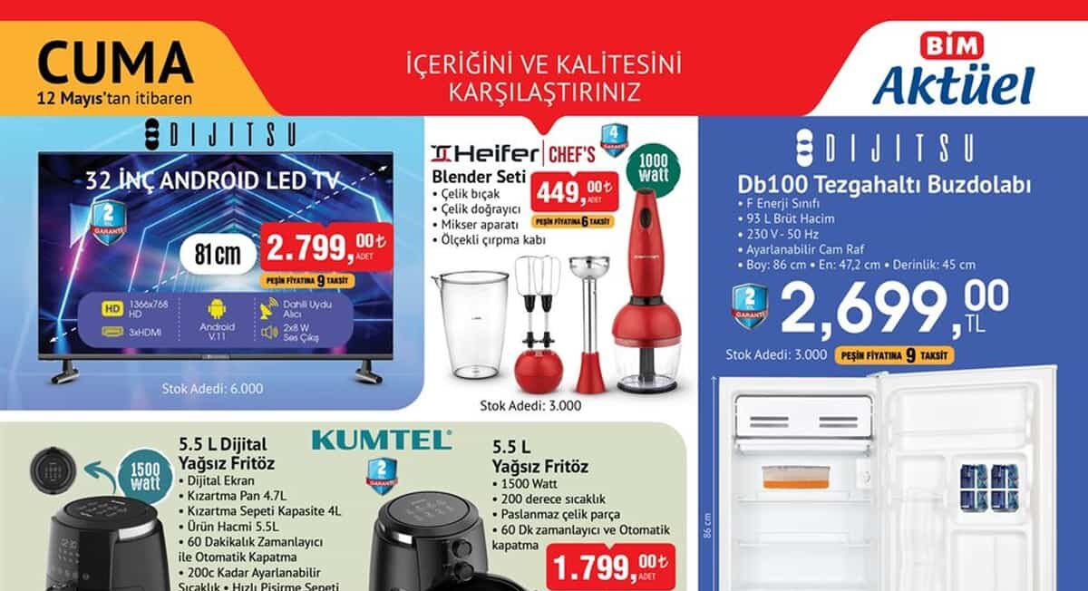 BİM 12 MAYIS 2023 KATALOĞU