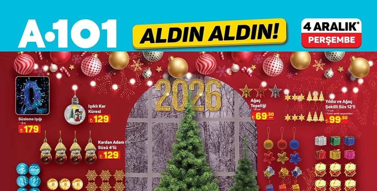 A101 4 ARALIK 2025 AKTÜEL ÜRÜNLER KATALOĞU