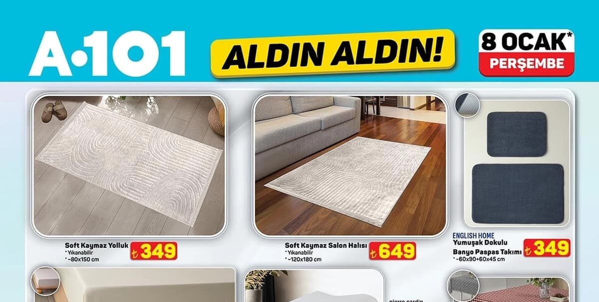 A101 8 OCAK 2026 AKTÜEL ÜRÜNLER KATALOĞU