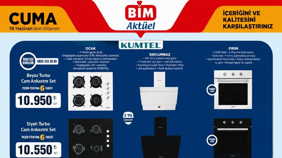 BİM 19 HAZİRAN 2026 AKTÜEL ÜRÜNLER KATALOĞU