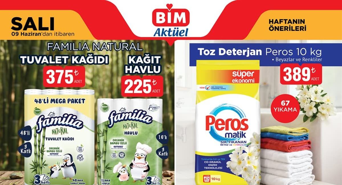 BİM 9 HAZİRAN 2026 AKTÜEL ÜRÜNLER KATALOĞU